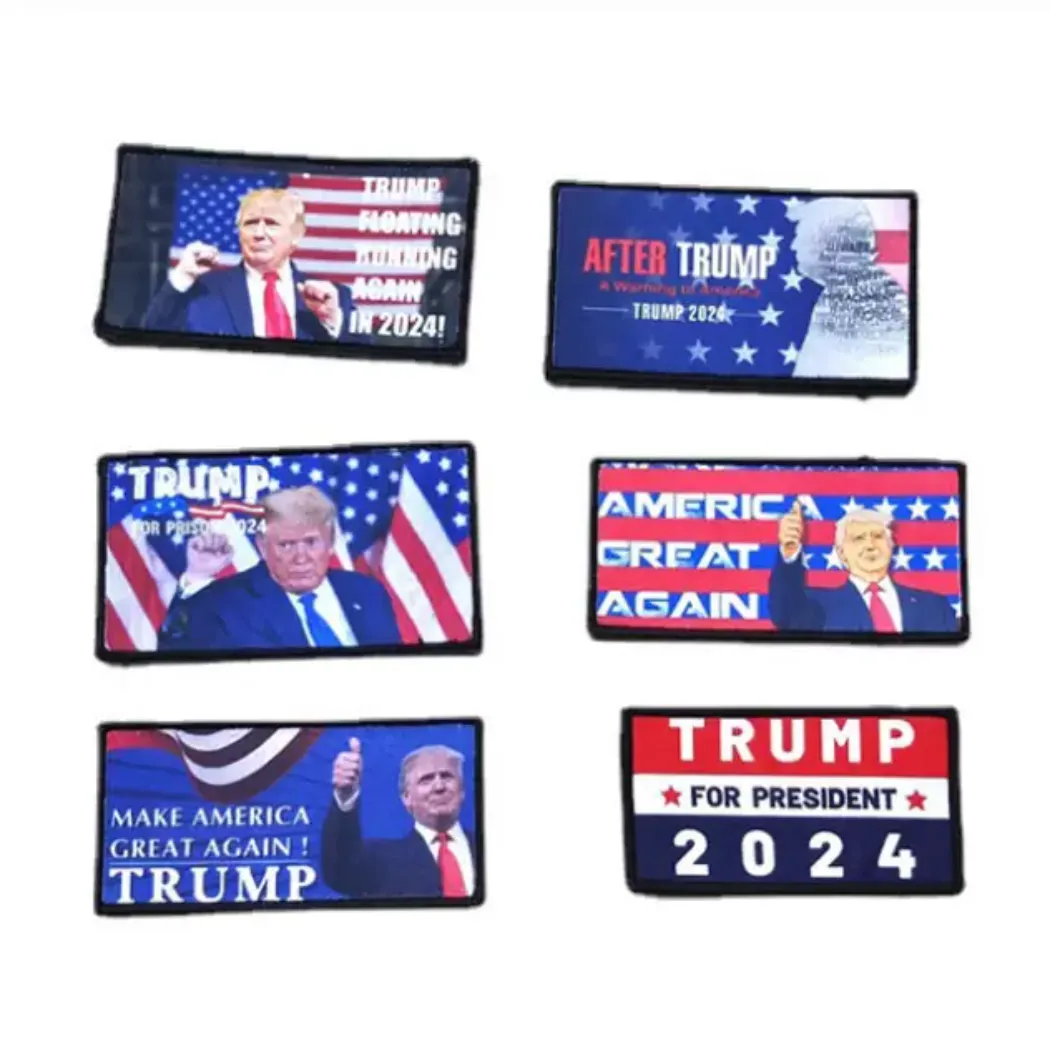 Donald Trump 2024 Embroidery Patch 9x5cm Tactical Armband Badge For ...