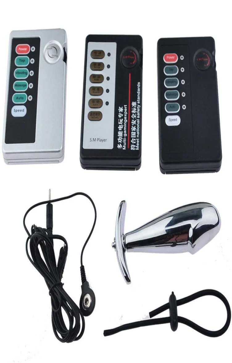 Disfraces Sexy Bdsm Choque Eléctrico Anal Totio Dildo Electro Sex Pene