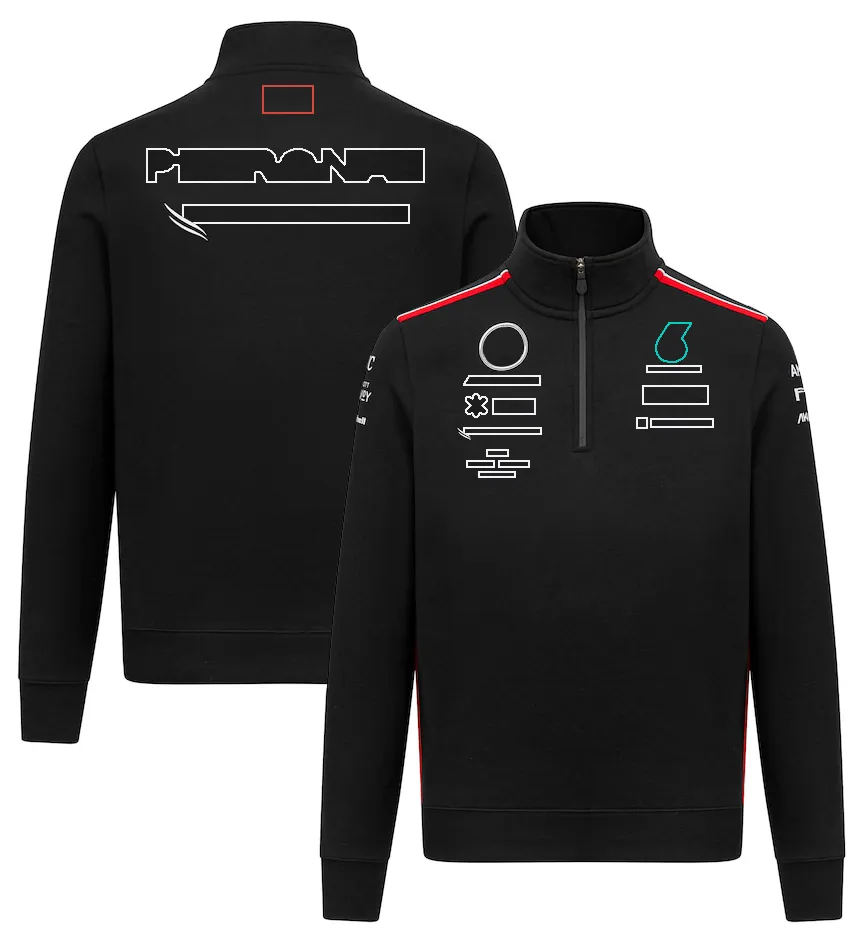 2023 F1 Official Black Hoodie Mens F1 Racing Clothing For New Season ...