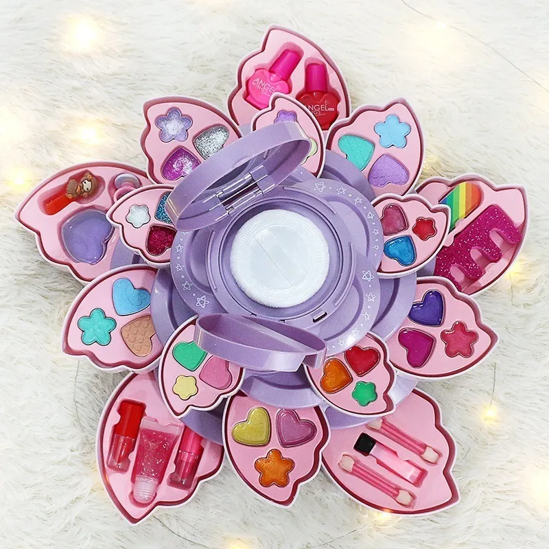 Kids Makeup Kit - Pretend Play Cosmetic Set for Girls, Fun Princess ...