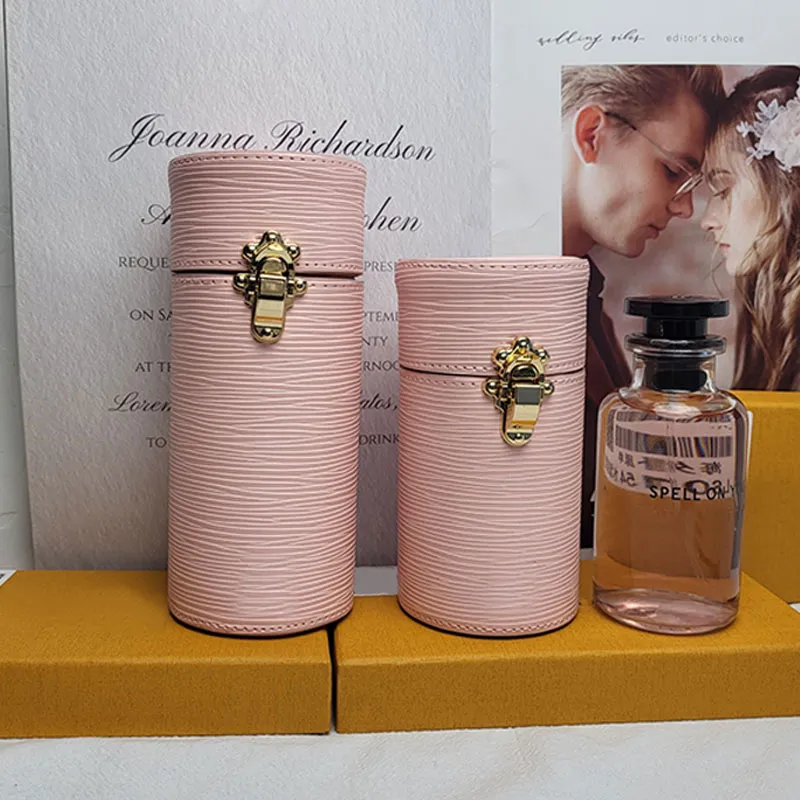 High Quality Genuine Leather Perfume Box Wine Bag With Old Flower ...