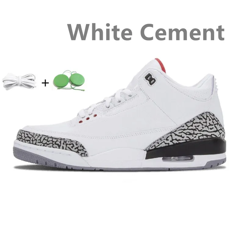 Jumpman 3 3s Mens Basketball Shoes White Cement Reimagined Fire Red ...
