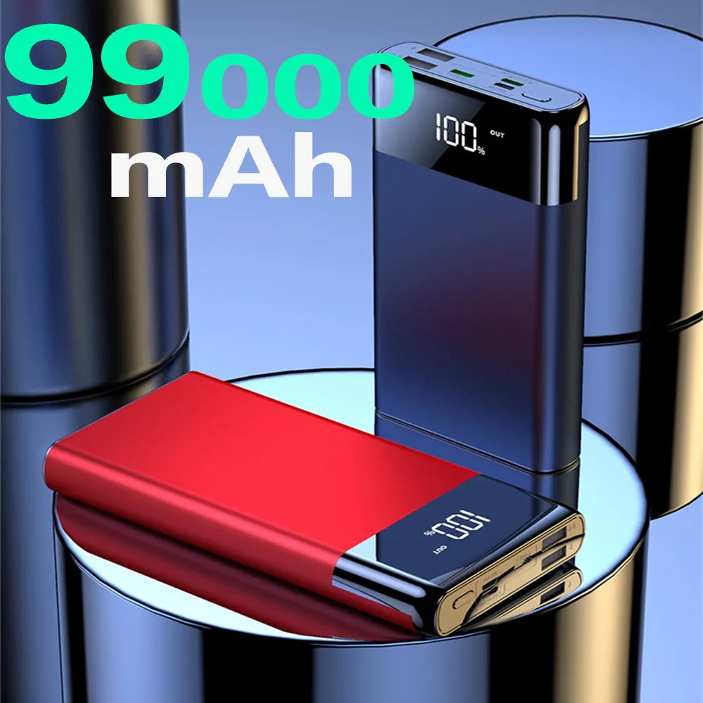 Large Portable Power Bank 25000mAh Slim Portable Charger External ...