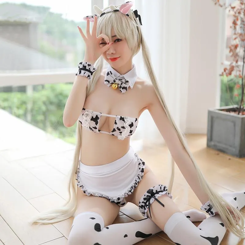 Upscale Erotic Cows Cosplay Costume Maid Bikini Swimsuit Set Back With ... Upscale Erotic Cows Cosplay Costume Maid Bikini Swimsuit Set Back With ...