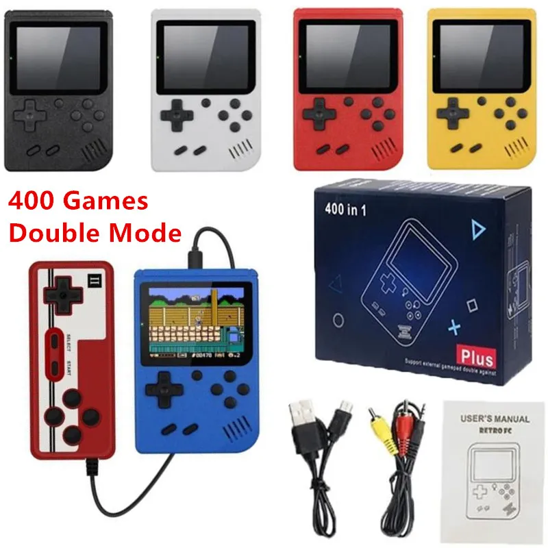Portable Doubles Retro Mini Handheld Video Game Console With 400 ...