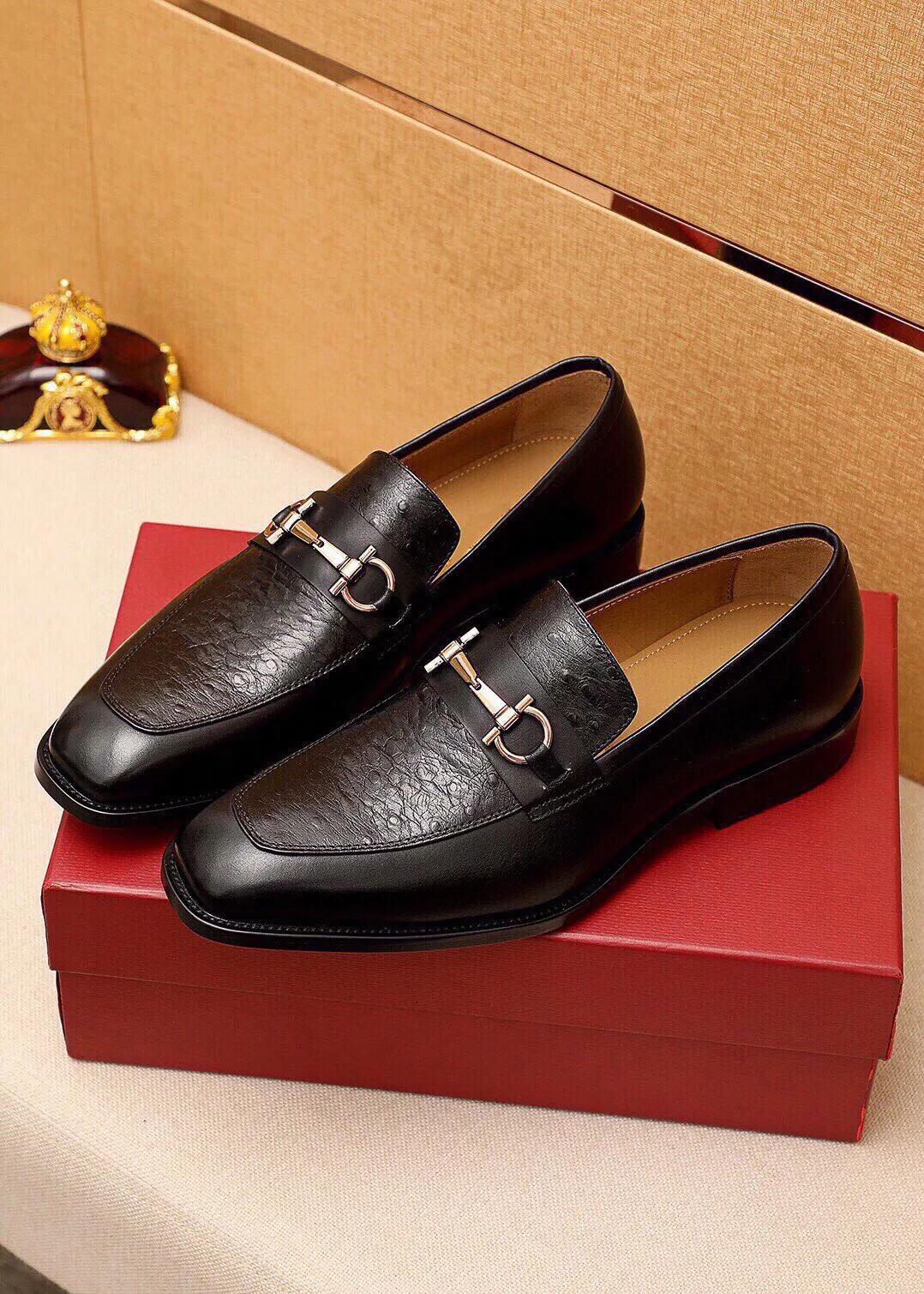 Wholesale Mens Dress Shoes Leather Soles Genuine Leather Formal Loafers ...