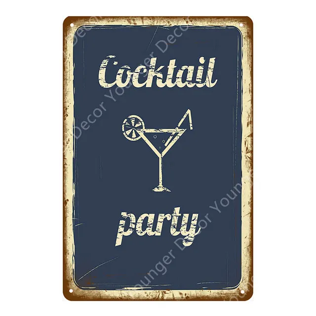 Retro WD 40 Tin Sign Draft Beer Bar Party Decor Cocktail Wine Vins ...