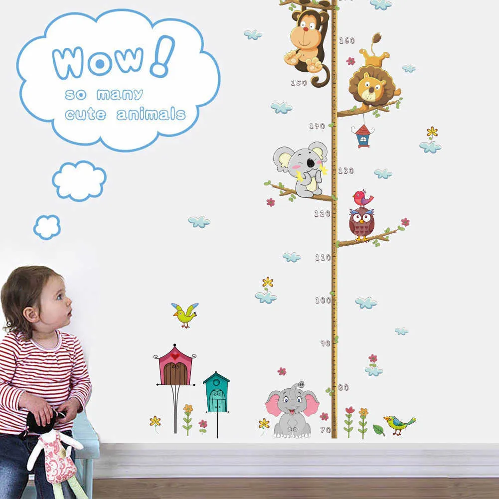 DHgate.com:Cartoon Height Measure Wall Sticker for Kids Rooms, Child ...