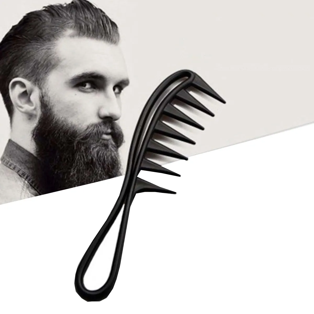 Hair Brushes Wide Tooth Shark Plastic Comb Hair Clipper Curling Salon ...