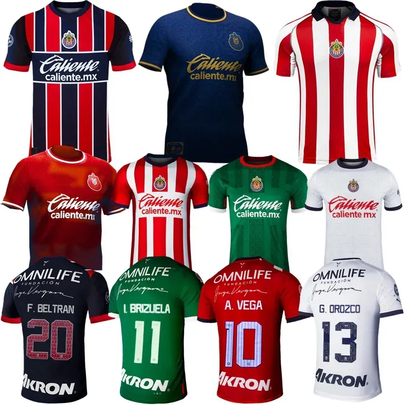2022 2023 Chivas De Guadalajara Jerseys 22 23 A.ZALDIVAR CALDERON J ...