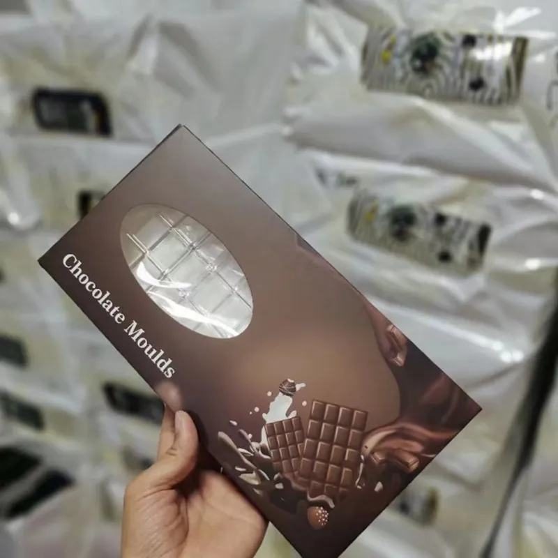 Fan Chocolate Moulds Bar Lattice Chocolate Mold Transparent Lattice ...