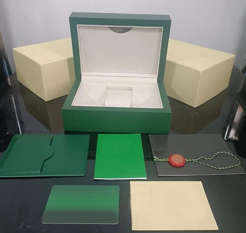 DHgate.com:Dark Green Luxury Wooden Watch Gift Boxes for Mens Designer ...