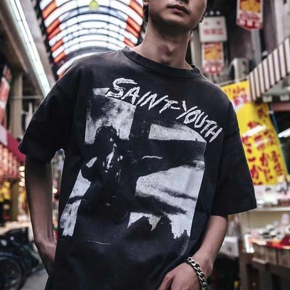 DHgate.com:Oversized Saint Michael Rapper Frog T-Shirt DHgate.com:Oversized Saint Michael Rapper Frog T-Shirt
