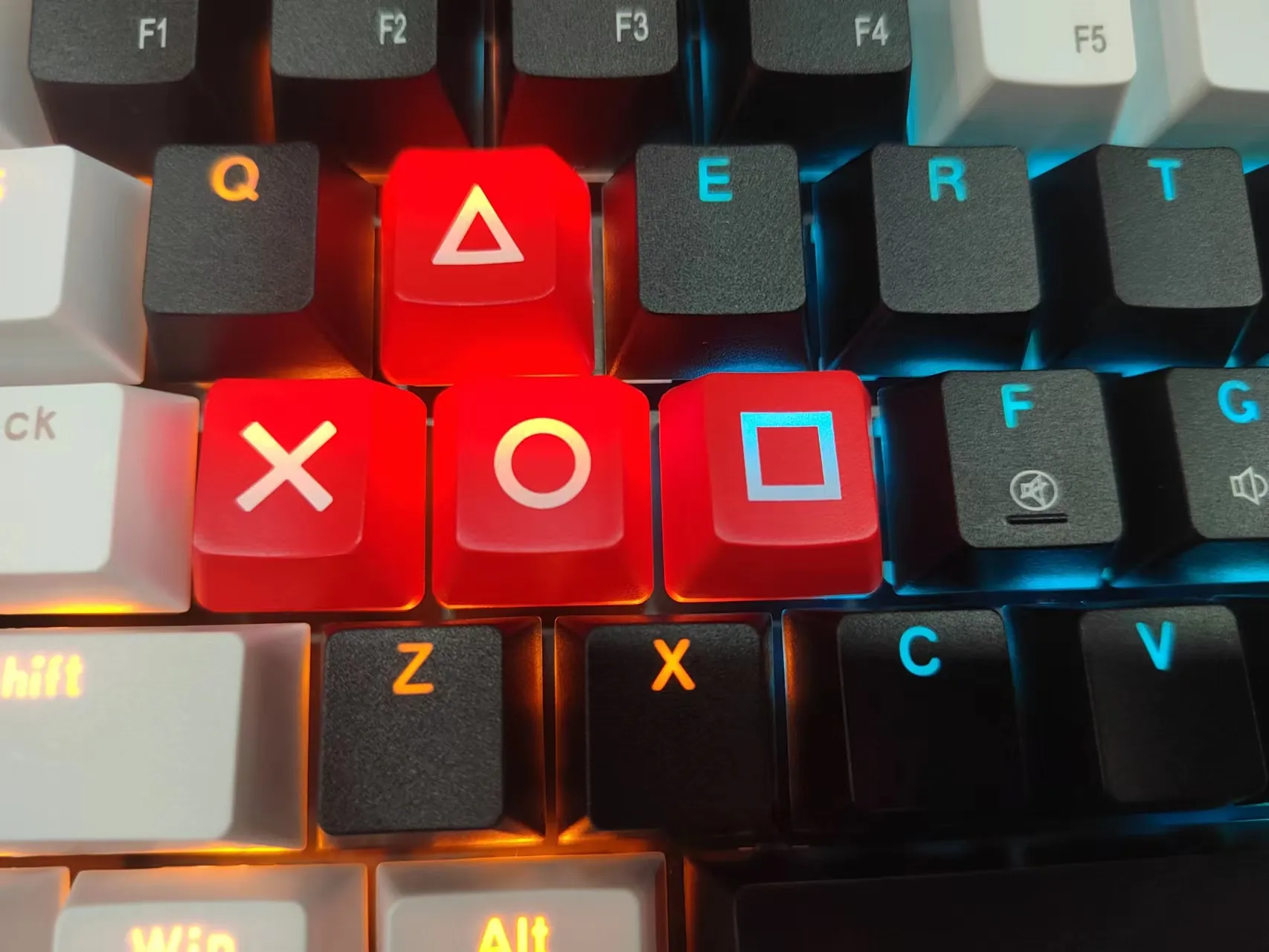 Backlit Key Caps Direction Arrows Keycaps OEM Profile ABS Key Cap Set ...