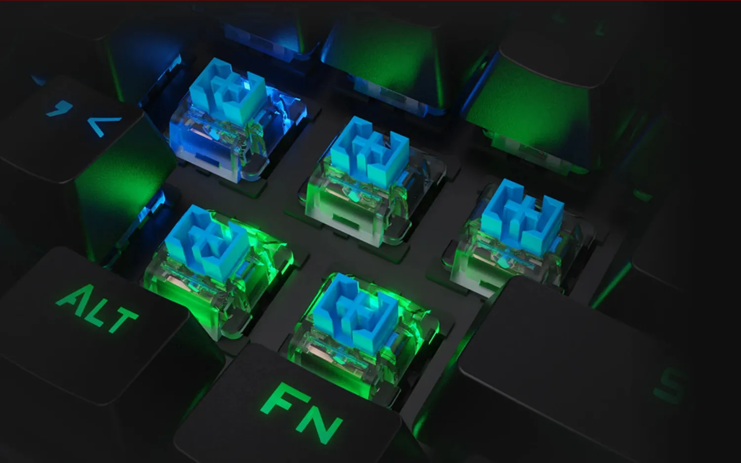 Gaming Keyboard With Macro Keys K586 RGB Mechanical Keyboard 10 On Board Macro Keys, Dedicated ...