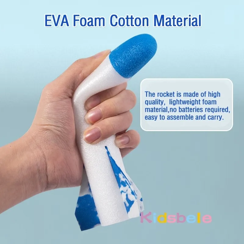 Kid's Air Rocket Foot Pump Launcher Set Jump Stomp Outdoor Jumping ...