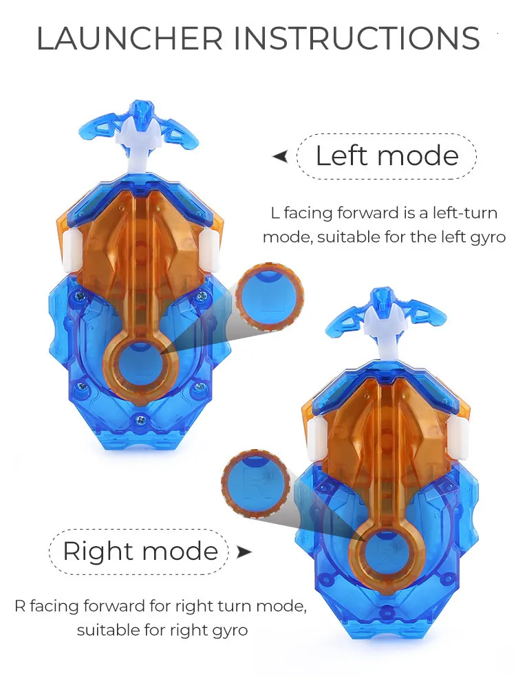 Beyblade Grip String Launcher Handle Set PVC Starter Toys For Boys ...