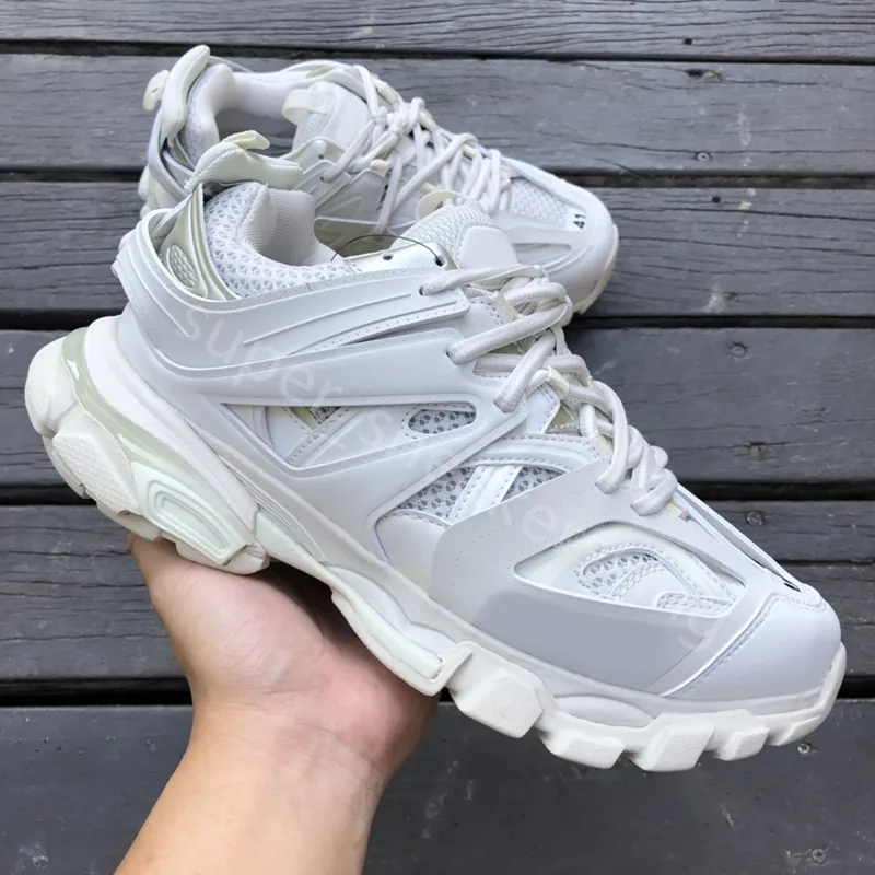 Bulk All White Track Shoes, Leather Trainer Sneakers For Men & Women ...
