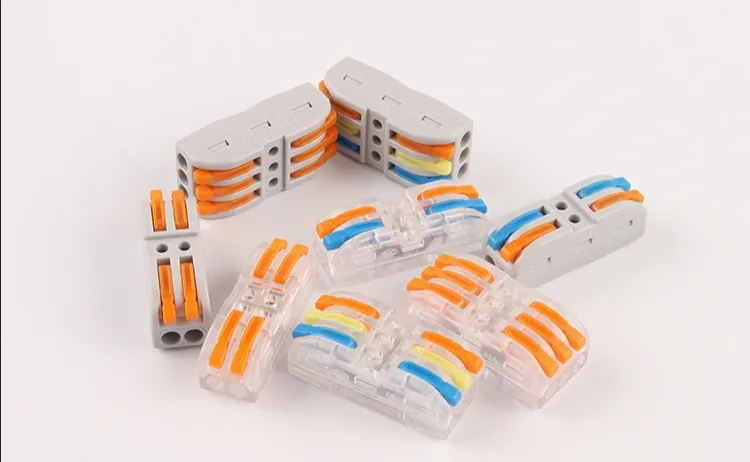 Universal Quick Wiring Wire Connectors With Multiple Outputs And Push ...