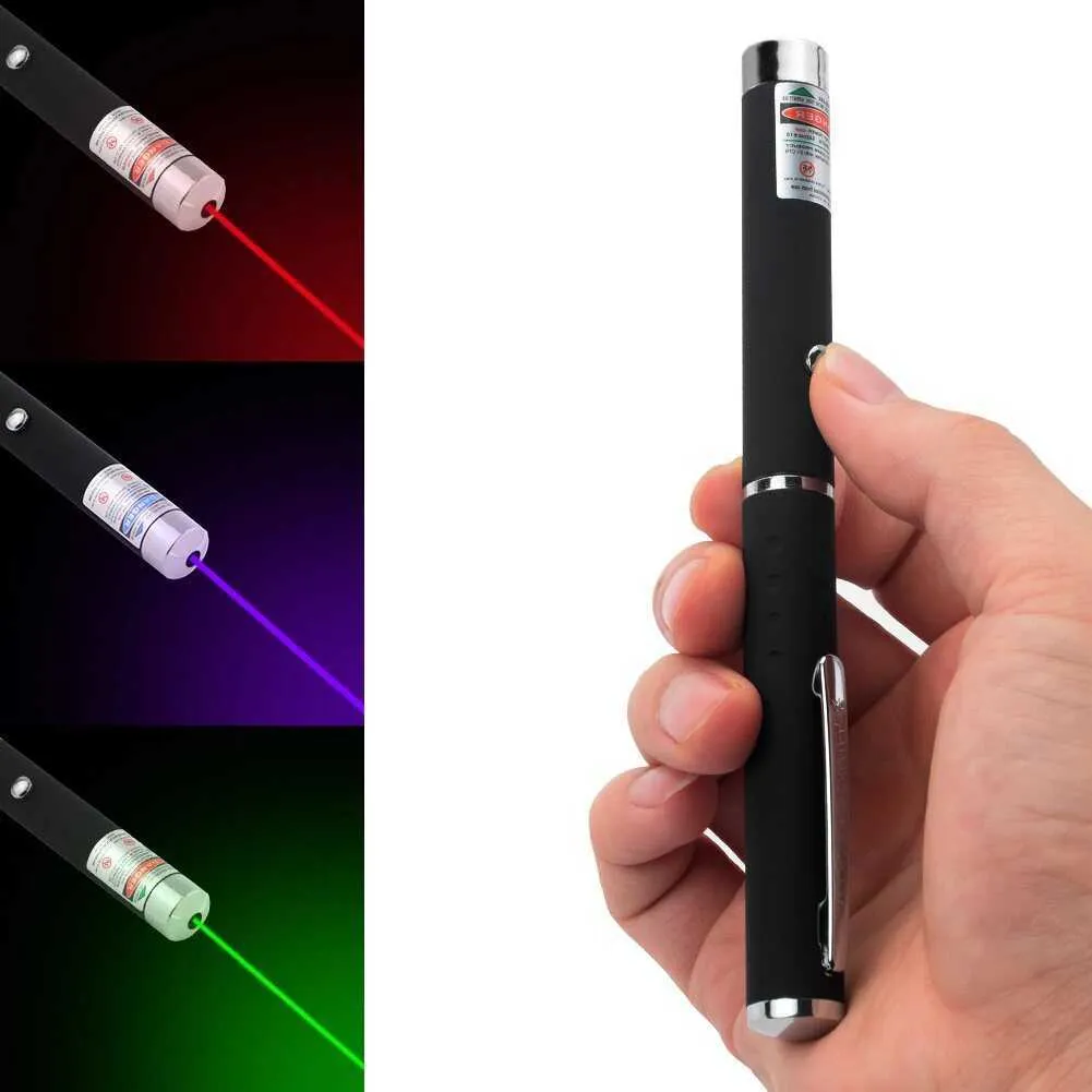 Laser Pointer Sight Focus Lazer Pen Burn Beam Heavy Duty High Power 5mW ...
