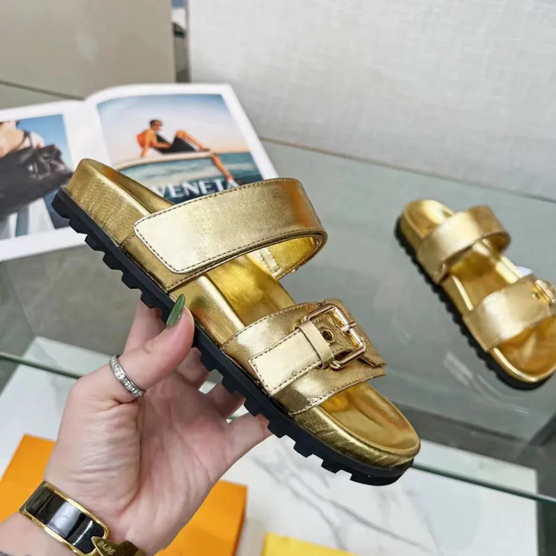 Bulk Womens Genuine Leather Flat Sandals, Designer Slide... At Only $50 ...
