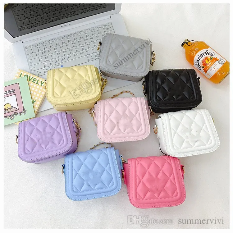Luxury Designer Girls Mini Handbags With Metal Letter Chain, Diamond ...
