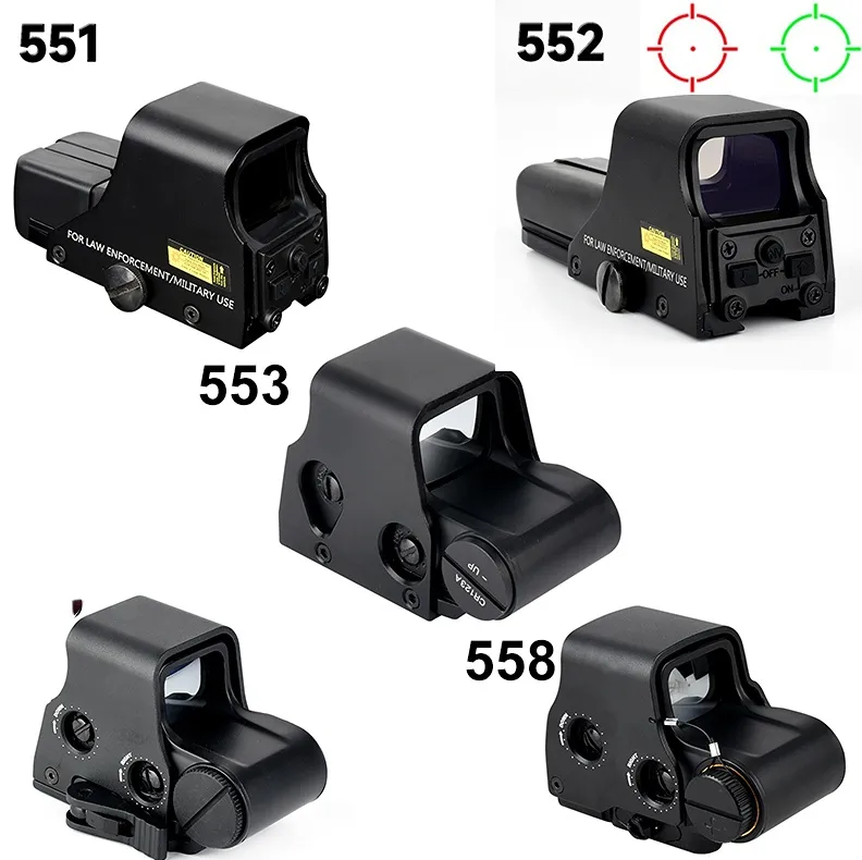 Holographic Red Dot Sight Aluminum Alloy Reflex T Dot Optics With Red ...