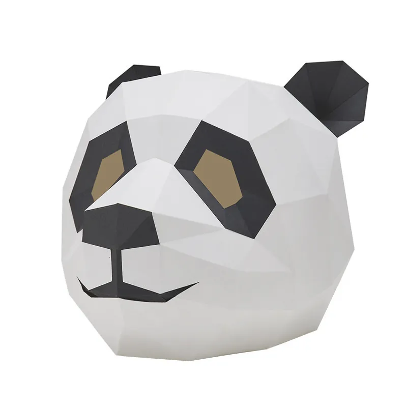 Party Masks Panda 3D Animal Mask DIY Cut Free... From Kong09, $18.26 ...