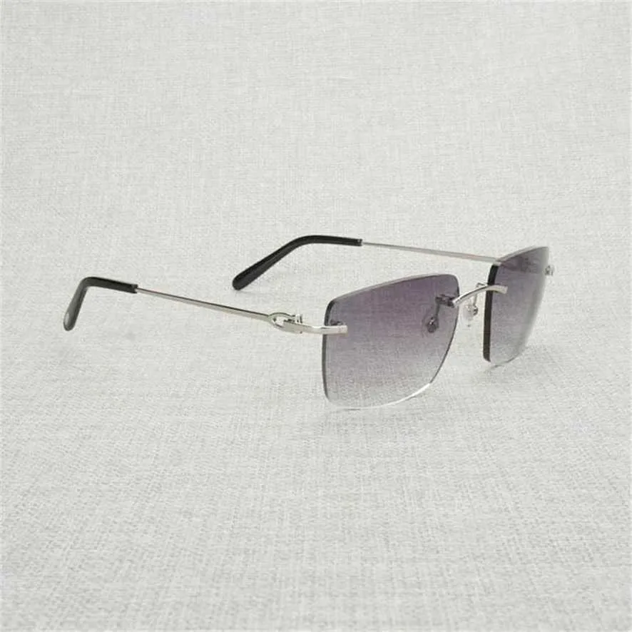 Rimless Oversized Rimless Sunglasses Mens For Men And Women Vintage Big ...