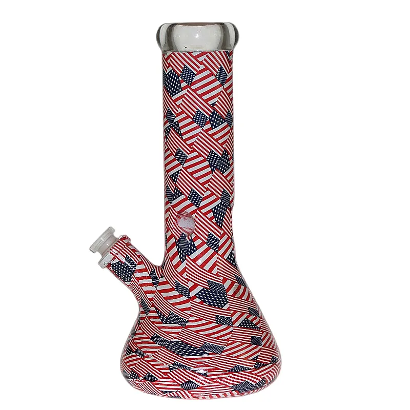 Durable 7mm Thick Glass Beaker Base Bongs 10 Inch Water Pipe With ...