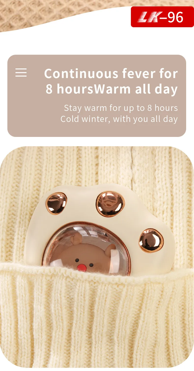 Mini Power Bank Hand Warmer: USB Rechargeable Handy Pocket Heater with ...