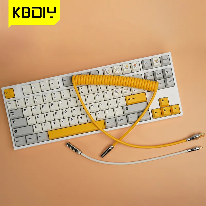 60 Wireless Keyboard, Anne Pro Keyboard Coiled Type C Cable For Compact ...