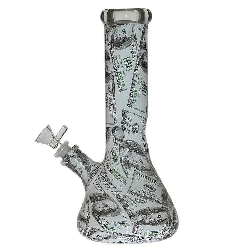 Durable 7mm Thick Glass Beaker Base Bongs 10 Inch Water Pipe With ...