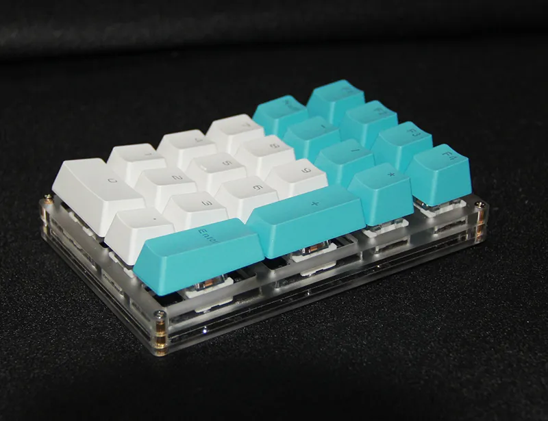 Programmable Macro Pad - 21 Key QMK Custom Mechanical Keyboard Numpad ...