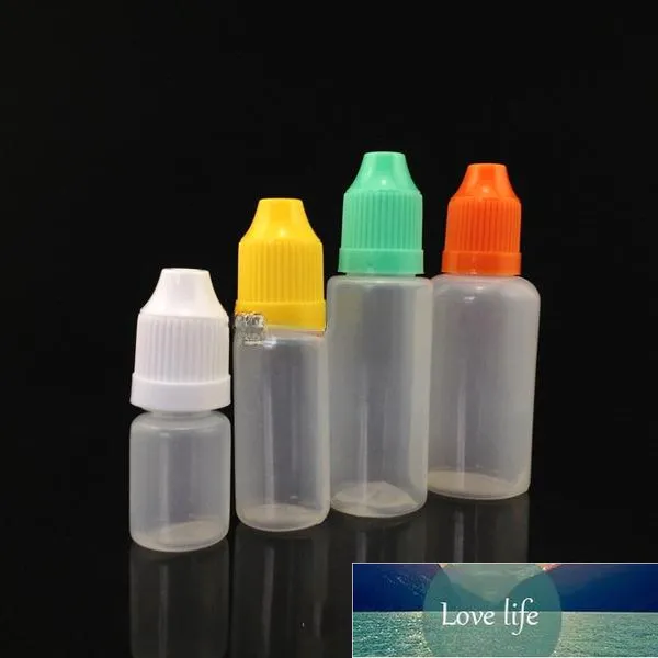 Wholesale Colorful PE 10ml Dropper Bottle Plastic With Childproof Cap And Sharp Droppers ...