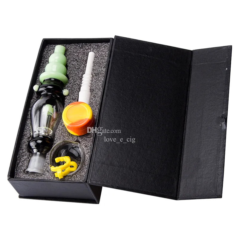 Dropshipping CSYC NC039 Glass Water Bong With Gift Box 14mm Ceramic ...