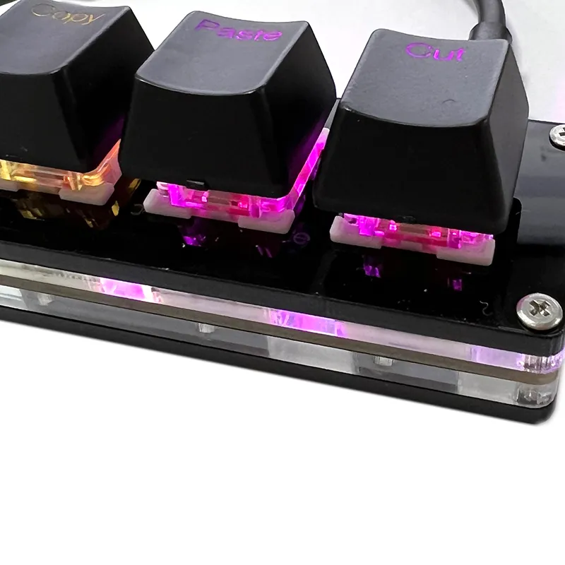 Wireless Keyboard Backlit Mini Copy Paste Cut Keyboard Multifunction ...