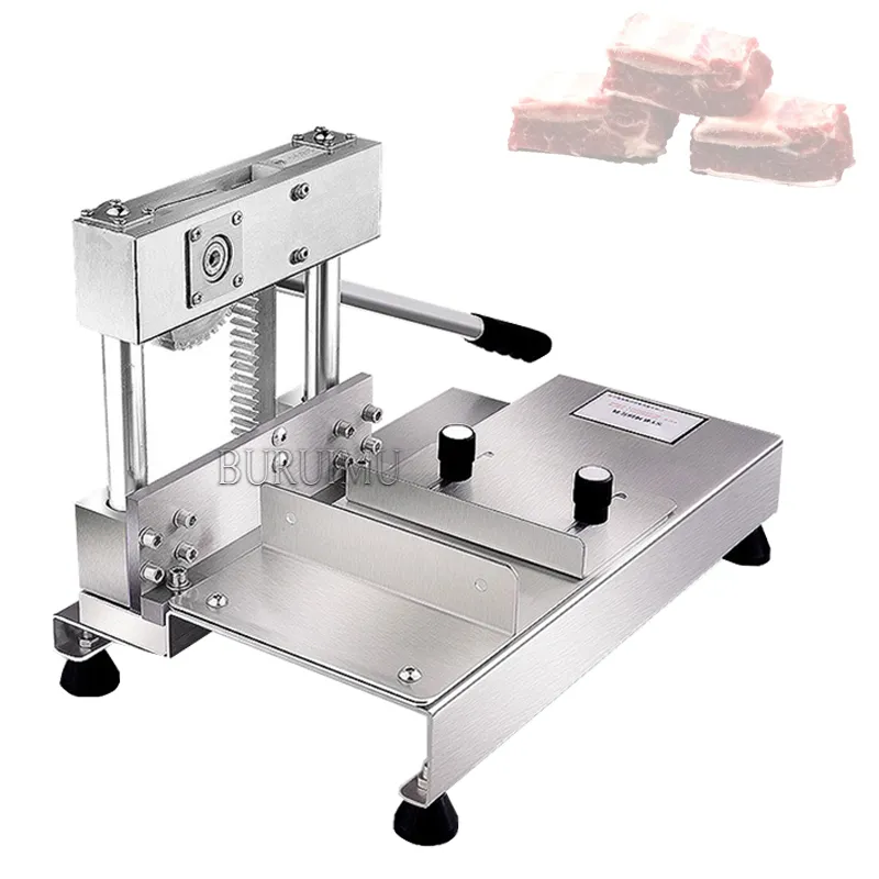 Meat Cutter Machine: Heavy Duty Manual Bone Chopper For Ribs, Steak ...