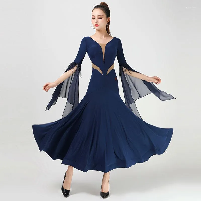 High End Waltz Ballroom Competition Chiffon Dress For Women Perfect For ...