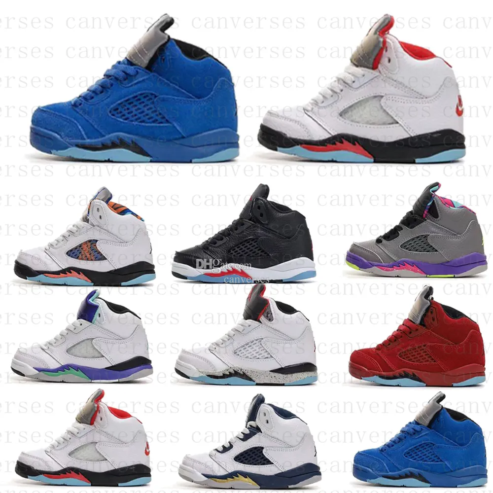 Kids Shoes 5s Basketball Shoes Jointly Signed High OG 5s Toddler ...