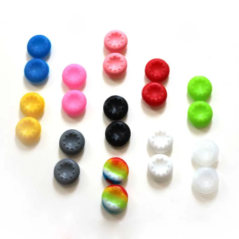 Soft Silicone Thumb Stick Caps Enhanced Grip Joystick Covers For Game ...