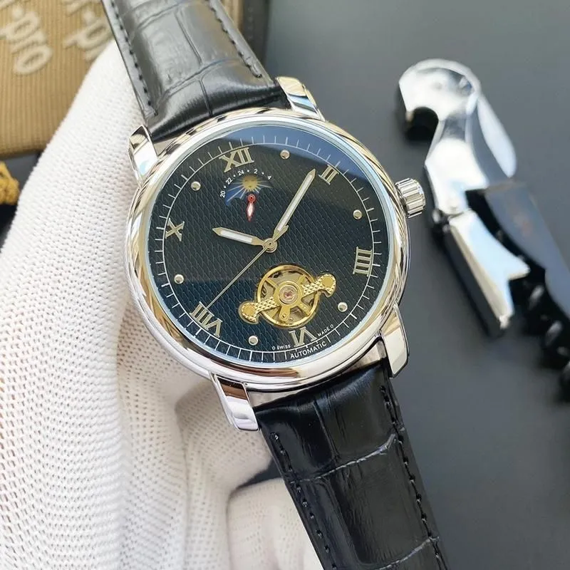 New Luxury Mens Watch Big Flywheel Automatic Mechanical Watches Four ...