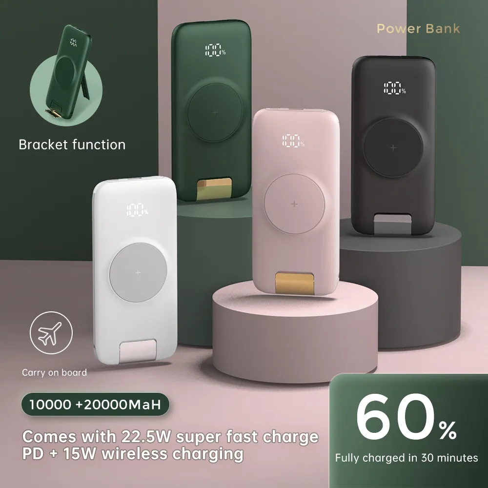 20000mAh Super Fast Charging Power Bank: Portable Charger With Built In ...