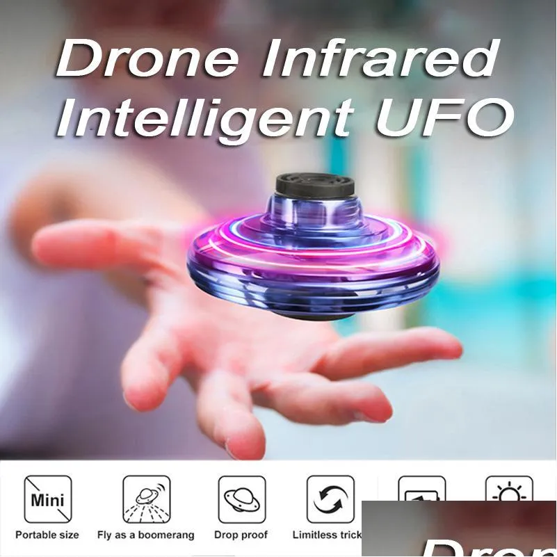 Flynova Ufo Fidget Spinner Toy Portable Rc Brushless Helicopter With ...