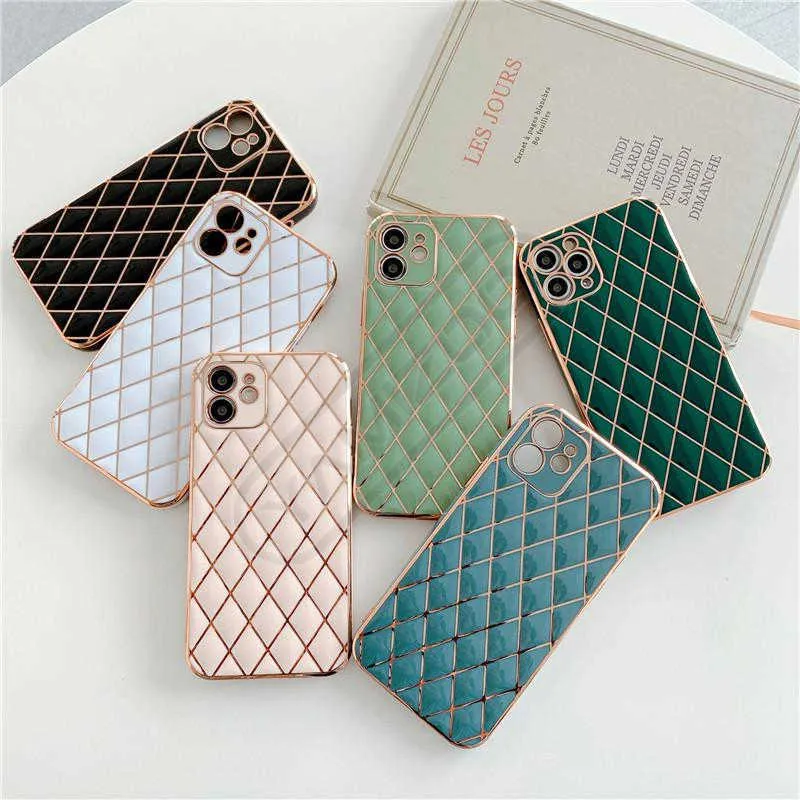 Diamond 6D Electroplated Phone Case for iPhone 7, 8 Plus: Full Lens ...