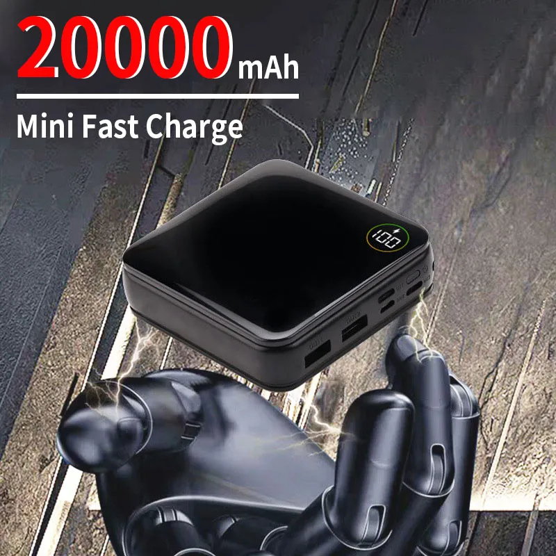 Portable Power Bank 20000mAh: Mini Max Power Bank Charger with Dual USB ...