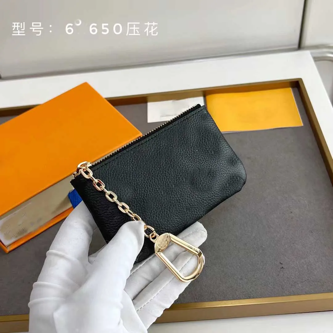 Luxury Designer Damier Coin Purse With Monogrammed Pockets, Embossed ...