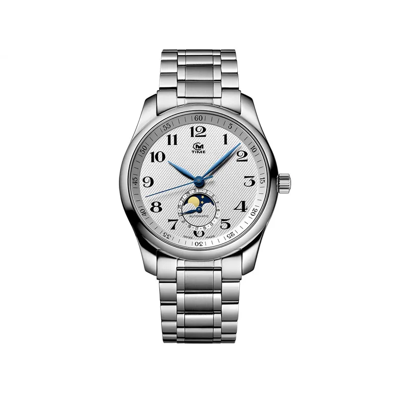 DHgate.com:Mens Luxury Transparent Automatic Watch with Genuine Leather ...