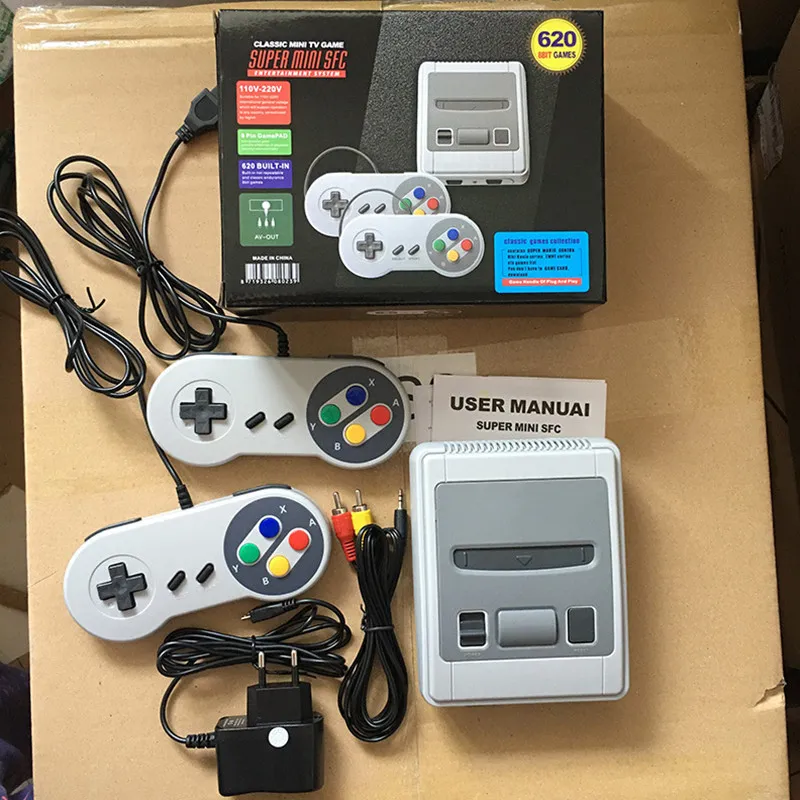 Mini Classic Retro Game Console With 8 Bit 620 TV Vintage Video Games ...