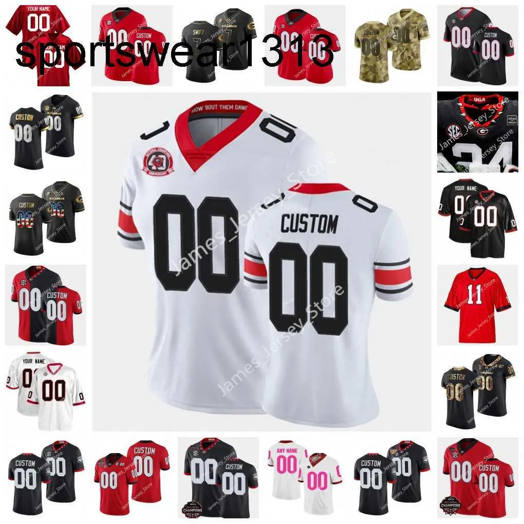 Brock Bowers Jerseys UGA Playoff Stitched College Football Jersey 4 ...